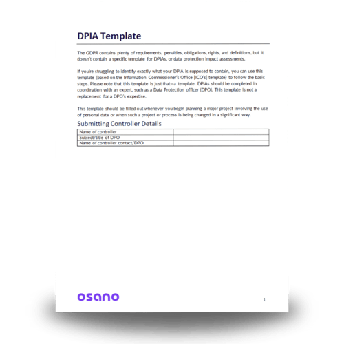 DPIA Template: Follow These Steps for Your Data Protection Impact Assessments | Osano